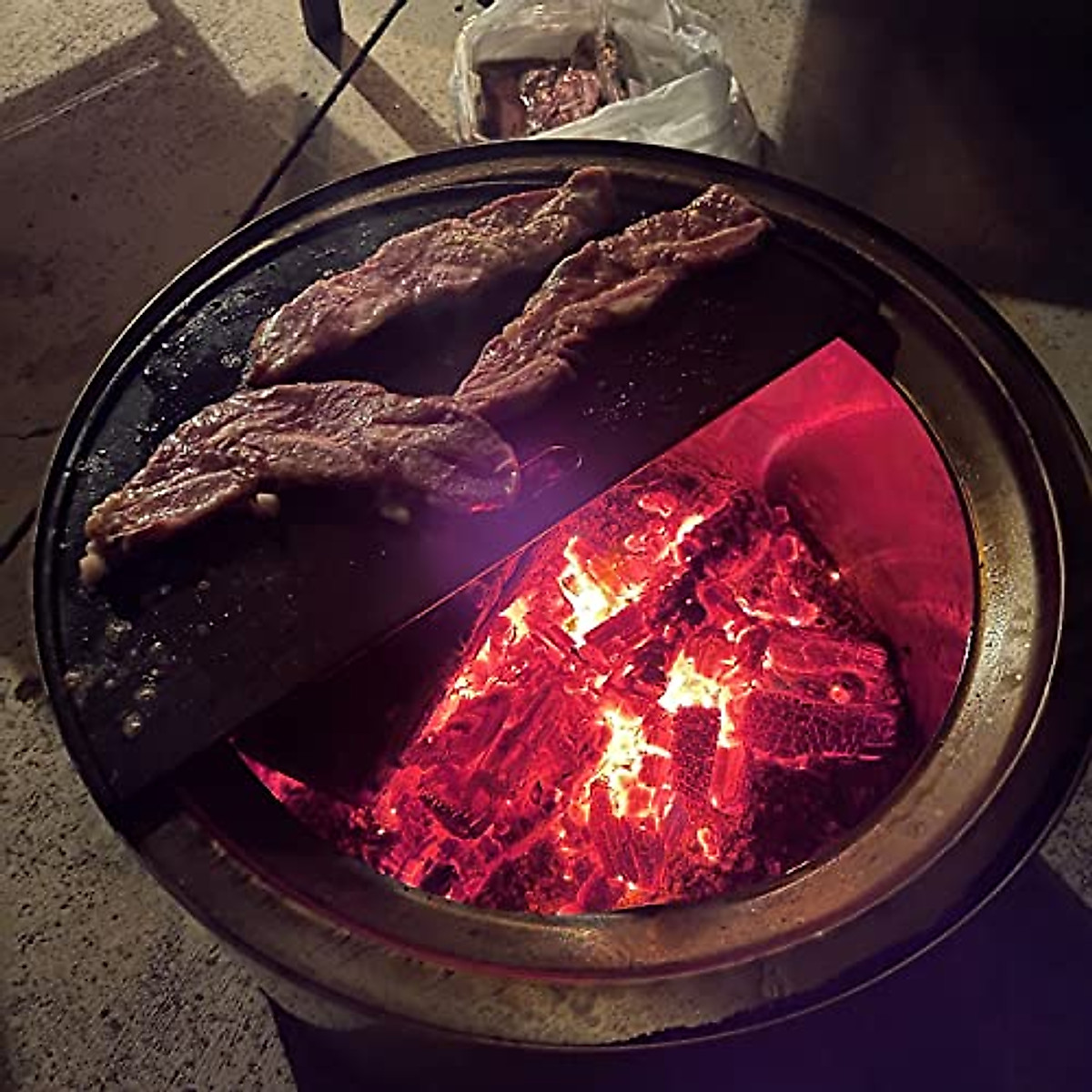 18" Half Moon Cast Iron Reversible Griddle for Kamado Joe KJ-23RHC Classic II, KJ23NRHCI Classic III, KJ23RH Classic I, Stand-Alone Classic, Large Big Green Egg, Kamado Grill Replacement Part