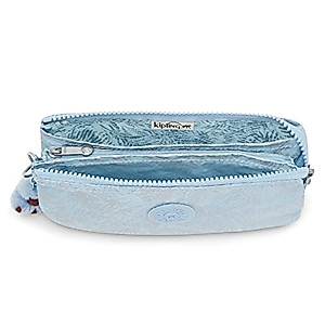 Kipling Women's Creativity Extra Large Wristlet, Versatile Cosmetics Kit, Lightweight Nylon Travel Organizer Wallet, Glistening Floral