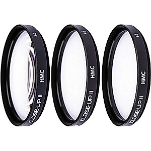 Hoya Close-Up Kit – Filter Set for Macro Photography (+ 1, 2, 4, 82 mm Black