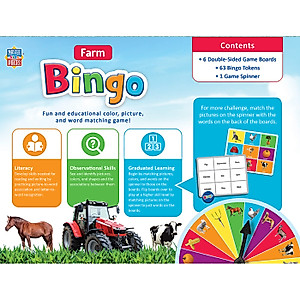 MasterPieces Kids Games - Farm Bingo Game