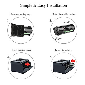 Cartlee Compatible Black S2830 High Yield Laser Toner Cartridge Replacement for Dell (8500 Page Yield) S2830 S2830dn 2830 dn 2830dn Smart Series Ink Printers