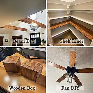 EeeComing Contact Paper Wood Wallpaper Distressed Wood Grain Contact Paper Rustic Wood Peel and Stick Wallpaper Waterproof Self Adhesive Wallpaper Removable Wood Wallpaper Roll Brown 78.7Inx17.7In