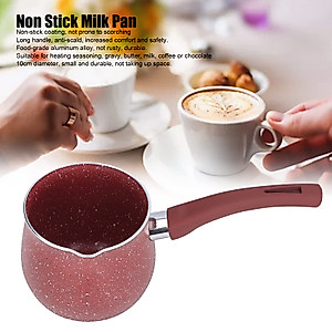 Mini Butter Warmer Pan, Butter Pot, Dansk Butter Warmer, dansk cookware, Single Handle Coffee Warmer Boiling Pot Mini Milk Pan Aluminum Alloy Non Stick Anti Scalding for Cooking(Red)