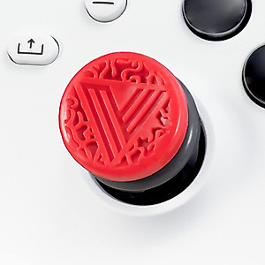 KontrolFreek Call of Duty: Vanguard Performance Thumbsticks for Xbox One and Xbox Series X | 2 High-Rise, Hybrid| Red/Black