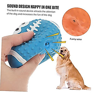 NOLITOY 3pcs Teething Ball Toys Pet Chew Toys Teething Toys Squeaky Balls for Dogs Rubber Balls for Dogs Puppy Chew Toy Dog Balls Outdoor Toys Dog Squeaky Toys Vocalize Sound Toy Emulsion