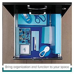 Hirsh Industries Space Solutions Metal 3 Drawer File Cabinet with Pencil Drawer Pearl White