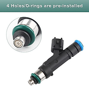 JDMON Fuel Injectors Replacement for Dodge Dakota Durango Nitro Ram1500 Jeep Commander Grand Cherokee Liberty Mitsubishi Raider 3.7L V6 Replace 0280158020 812-12145 FJ474 6Pcs