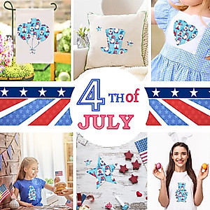 FAFAN Clear Adhesive Independence On Bundle Heat Bundle Vinyl Patterns for Shirts Happy Suitable Vinyl HTV Transfer Day Heat Transfer Vinyl Vinyl Sheets Clear Roll (D, One Size)