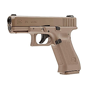 Wearable4U Glock 19X GEN5 Air Gun with 5x12 CO2 Tanks and Pack of 1500ct Steel BBS Bundle (Tan) (+CO2 +BBS)