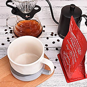 Bosmarlin Large Stoneware Coffee Mug, Big Tea Cup for Office and Home, 21 Oz, Dishwasher and Microwave Safe, 1 PCS (Geometry-Grey)