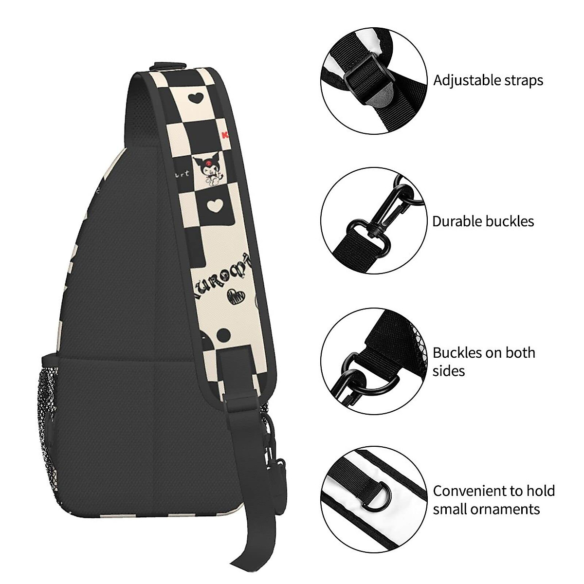 Sling Bag,Mini Crossbody Sling Backpack Travel Hiking Chest Bag Daypack for Purse Shoulder Bag Women Men