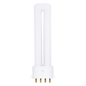 Satco S8363 4100K 7-Watt 2G7 Base T4 Twin 4-Pin Tube for Electronic and Dimming Ballasts,Cool White