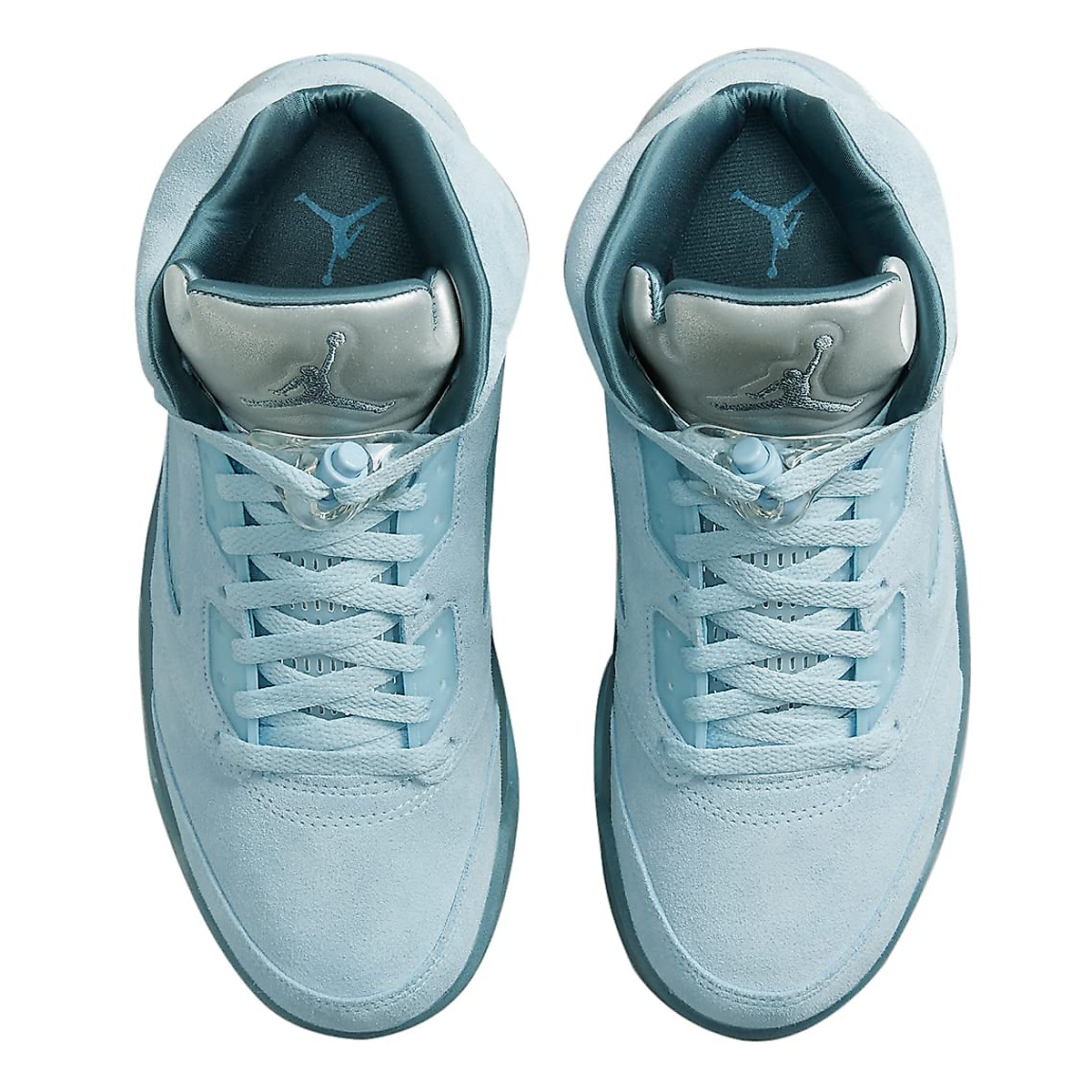 Nike Jordan Womens WMNS Air Jordan 5 Retro DD9336 400 Blue Bird - Size 8.5W, Photo Blue/Football Grey-metal, 8.5