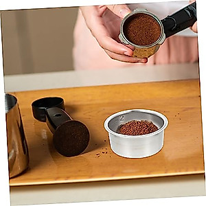 PRETYZOOM Coffee Filter Espresso Making Filter Espresso Basket for Coffee Espresso Filter Basket Kitchen Drain Basket Coffee Espresso Coffee Maker Espresso Tea Filters Stainless Steel Silver
