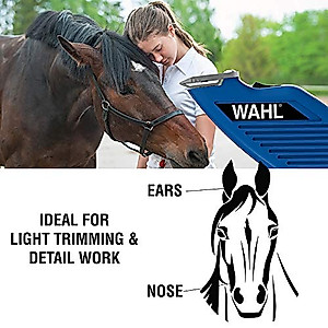Wahl Professional Animal Pocket Pro Equine Compact Horse Trimmer and Grooming Kit, Blue (#9861-900)