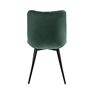 ANOUR Modern Dining Chairs, Velvet Kitchen Chair, Living Room Chairs, Set of 2, Upholstered Side Chair with Metal Legs for Dining Room Kitchen Bedroom Vanity