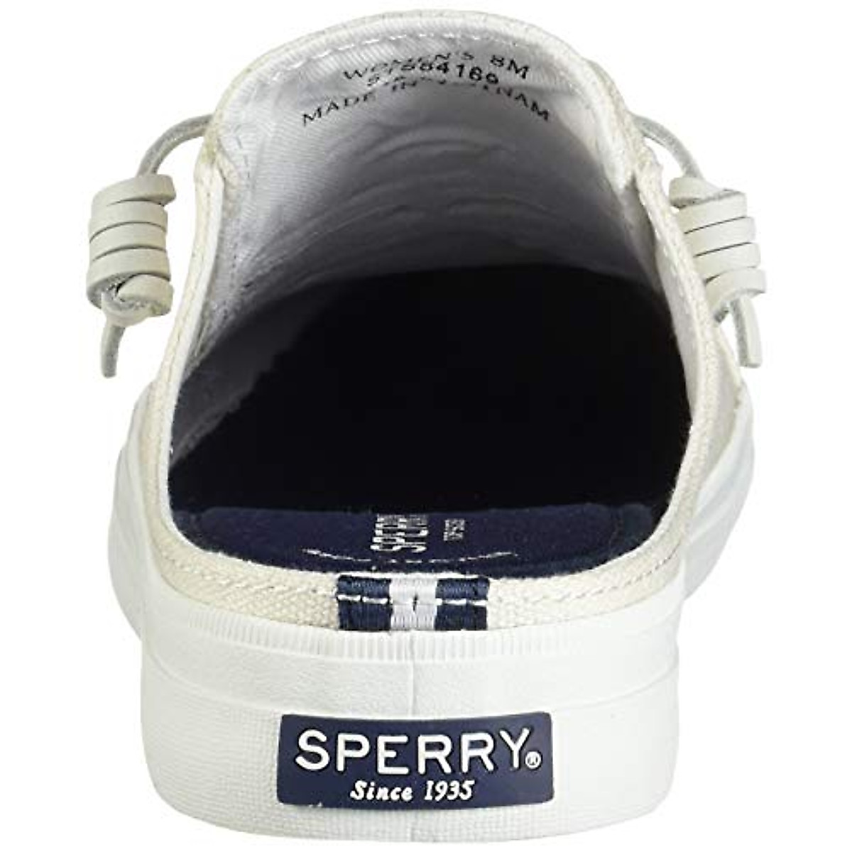 Sperry Women's Crest Vibe Mule Canvas Sneaker, White, 8.5 M US