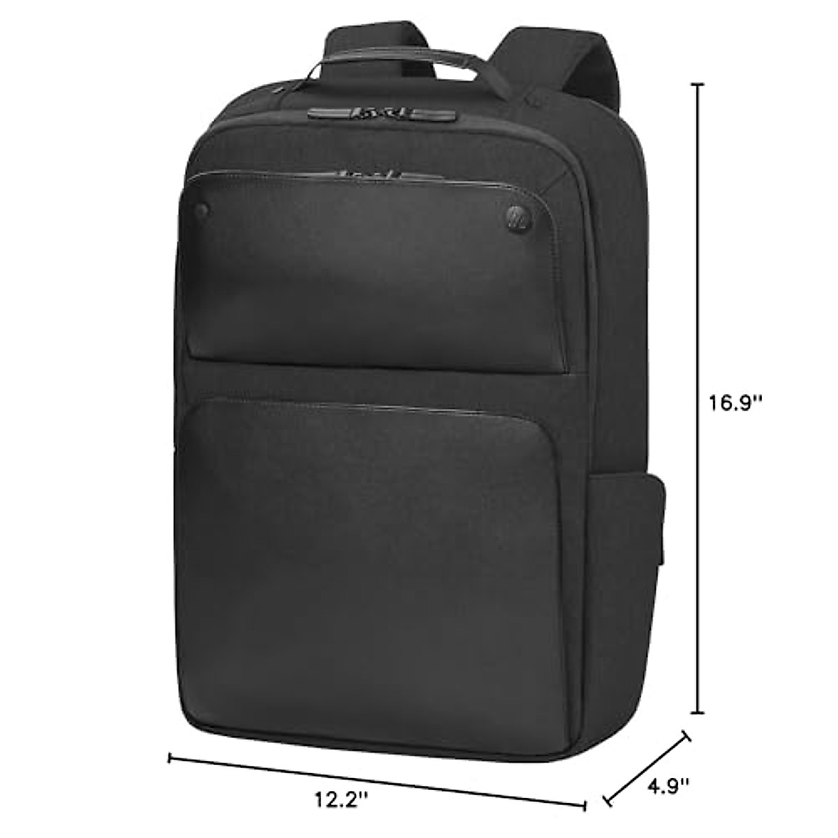 HP Executive Midnight Backpack - Notebook Carrying Backpack - 17.3" - Brown, Gray