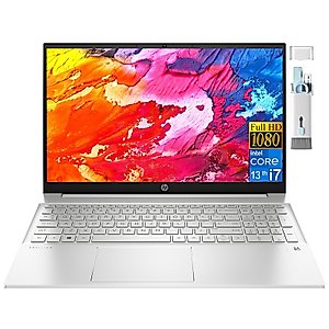 HP 2023 Newest Pavilion Laptop, 15.6" FHD IPS Micro-Edge Display, Intel Core i7-1355U (10 cores), 32GB RAM, 1TB SSD, Intel Iris Xe Graphics, Wi-Fi 6, Long Battery Life, Fast Charge, Windows 11 Home