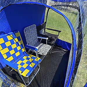 CoverU Sports Tent Pod – Pop Up 2 Person Cold Climate Canopy Shelter – BLUE – Patented