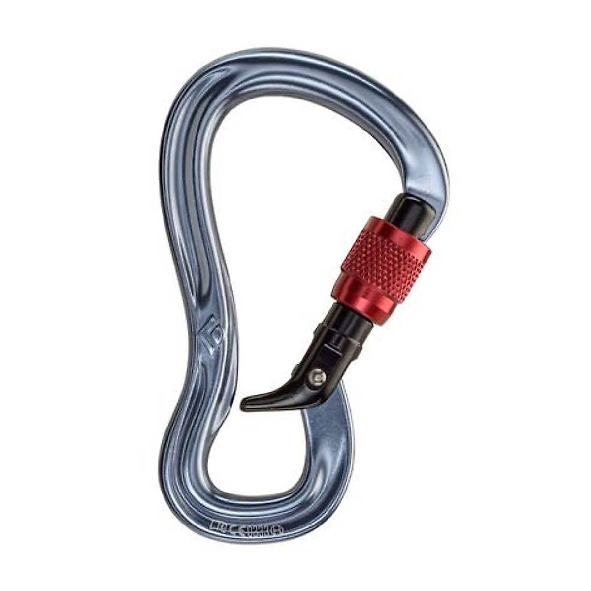 Black Diamond Gridlock Screwgate Locking Carabiner, Black/Red, One Size