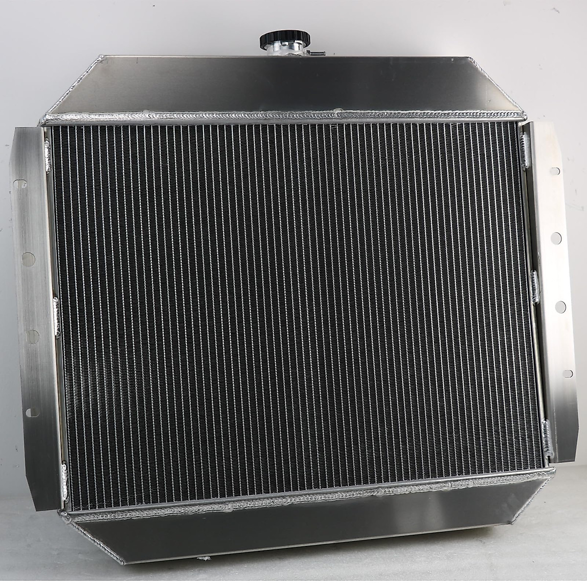 CoolingSnow CC433 Aluminum Radiator for Ford 1966-1979 Bronco F100 F150 F250 F350 Pickup Truck Radiador 3 Row Core Radiators Shroud Fans Relay Kits