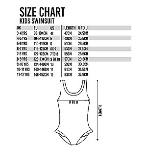 Barbie Swimsuit Girls Kids Doll Logo Tie Dye Swimming Costume 4-5 Years Pink