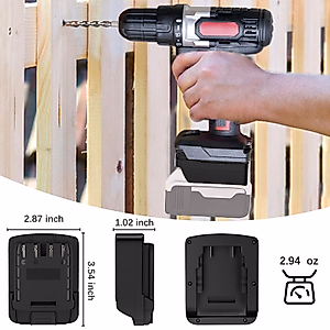 TAIRDA Battery Adapter for DeWalt 20V Max Battery to for Hyper Tough 20V Max Lithium-Ion Cordless Power Tools (Adapter Only)