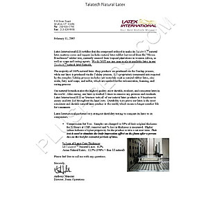 Latex for Less 3" Soft Matress Topper | Luxurious Comfort and Support | Organic Certified Latex| Deep Rejuvenating Sleep | Made in The USA | Support for Shoulders, HIPS, Back and Knees | Cal King