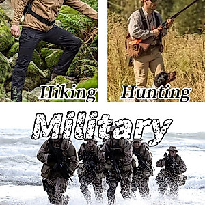 TACVASEN Mens Tactical Cargo Pants with Multi Pockets Army Pants Hiking Pants Lightweight Military Pants Waterproof Pants Shooting Pants