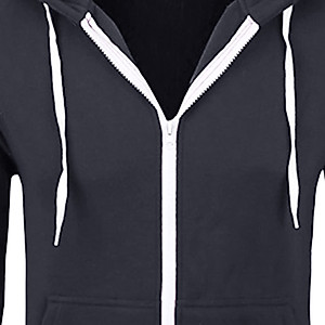 Maiyifu-GJ Men Full Zip Slim Fit Hoodies Casual Solid Gym Hooded Sweatshirt Long Sleeve Lightweight Hoodie With Kanga Pocket (Dark Grey,3X-Large)