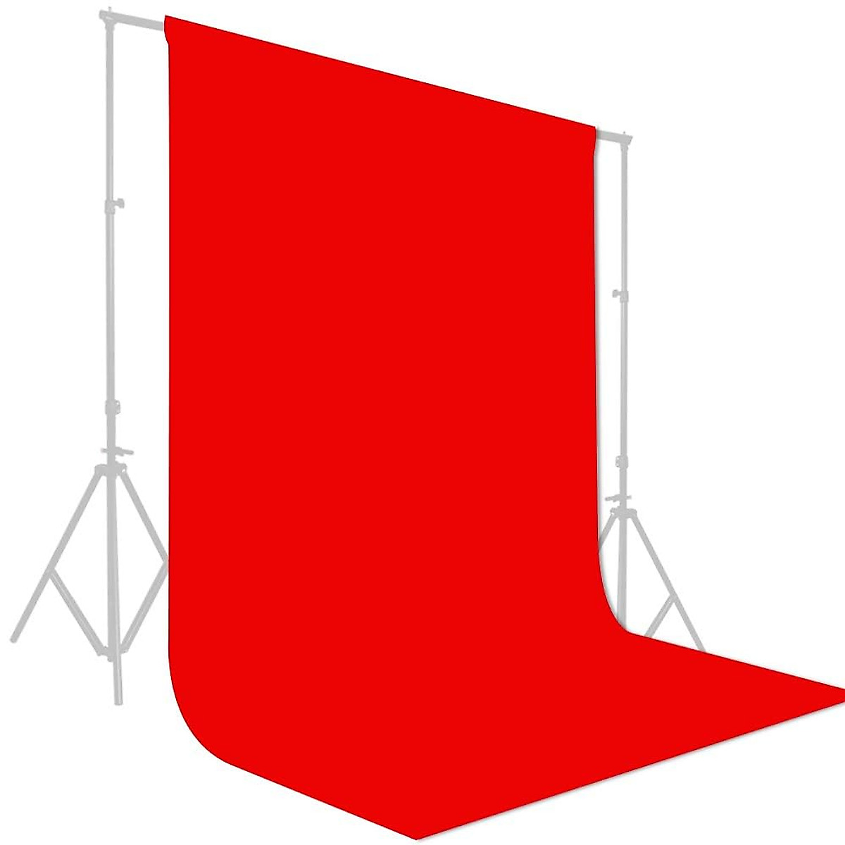 GFCC 6FT x 10FT Red Polyester Backdrop Curtain for Wedding Party Banquet,Fabric Backdrop