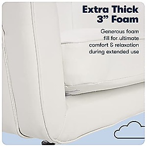 Serta Style Ashland Home Office Chair, Clean White Bonded Leather