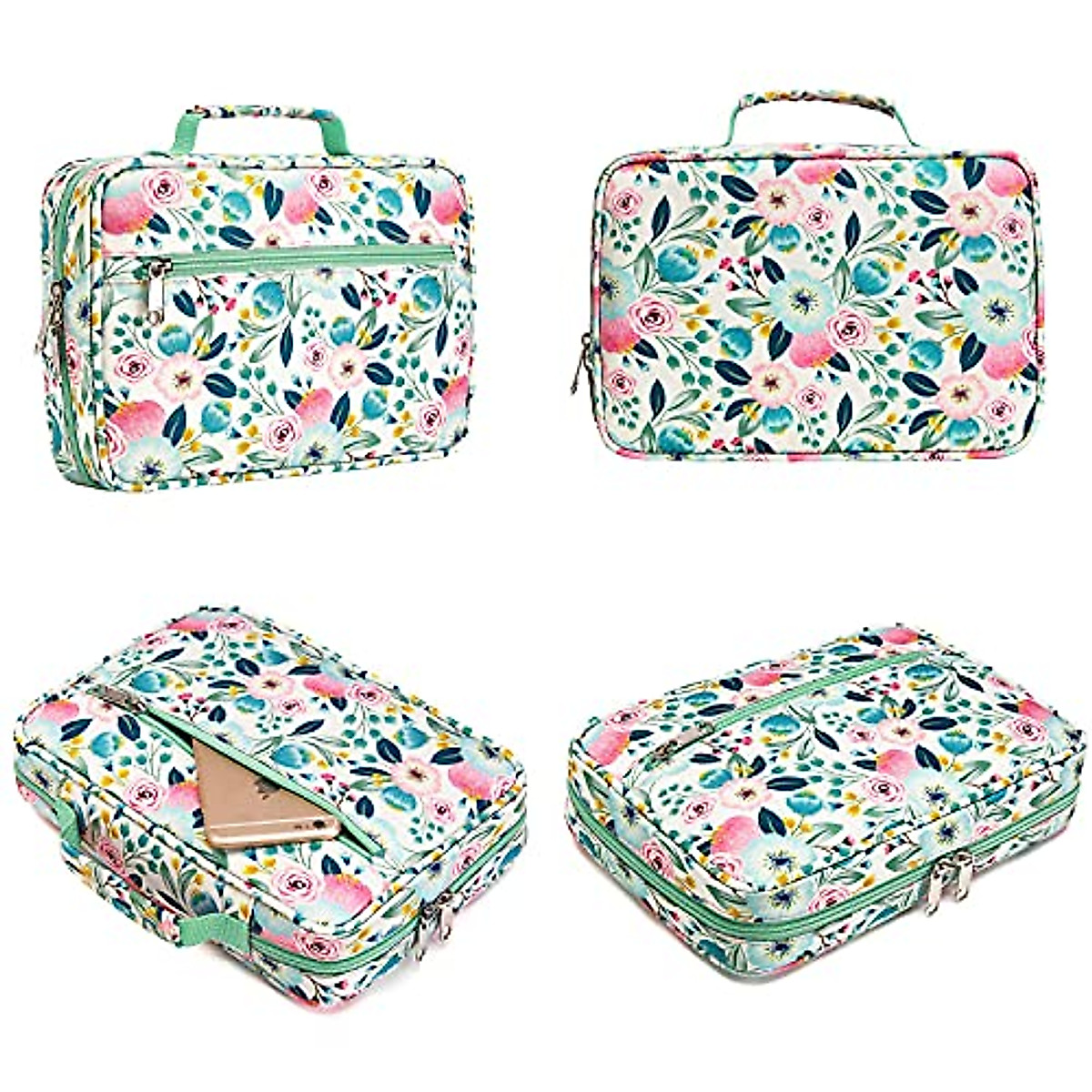 Bible Cover Case for Women Girls Ladies Scripture Bag Lds Teens Book protective Carrying Carrier with Pockets Large Medium Standard Size Catholic Church Religious journaling organizer Mothers Mom Gift