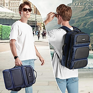 VPBAGE 40L Travel Luggage Backpack with Laptop Compartment, Personal Item Bag for Men, Carry on Luggage Daypack with USB Charging Port, Alternative to Suitcase