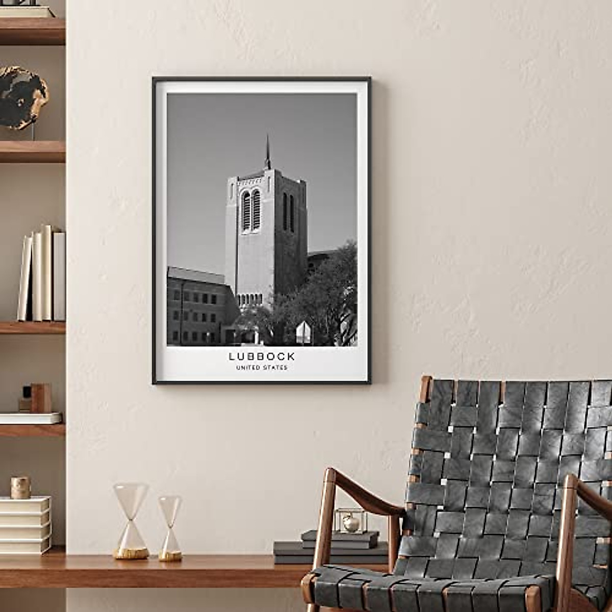 Dear Mapper Lubbock United States View Abstract Road Modern Map Art Minimalist Painting Black and White Canvas Line Art Print Poster Art Line Paintings Home Decor (Set of 3 Unframed) (24x36inch)