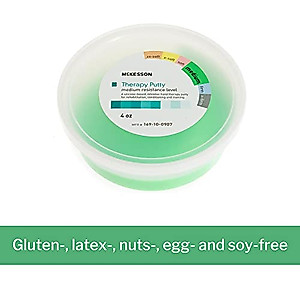McKesson Therapy Putty - Medium Resistance for Fingers, Hands, and Wrist – Exercise Rehabilitation Occupational Therapy Tool - 4 oz, 1 Count