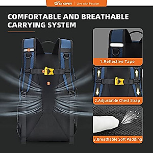 SKYSPER Laptop Backpack 30L Travel Backpack for Women Men Work Business Backpack Bookbag Fits up to 17 Inch Laptop(Blue)