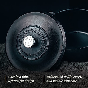 Lodge Blacklock 5.5 Qt Triple Seasoned Cast Iron Dutch Oven - 5.5 Qt Capacity - Nonstick Finish - Cast Iron Dutch Oven with Lid - Cast Iron Cookware