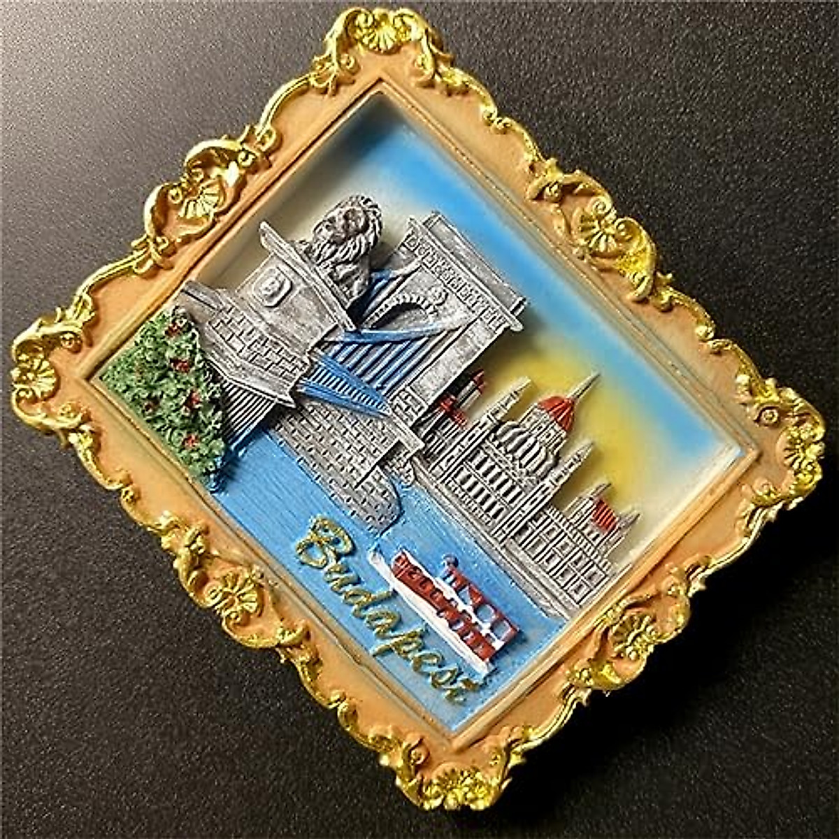 Szechenyi Chain Bridge Budapest Hungary Refrigerator Magnet Travel Souvenir 3D Fridge Decoration Magnetic Sticker Craft Collection