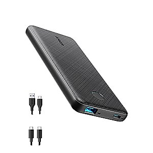 Anker Portable Charger, USB-C Portable Charger 10000mAh with 20W Power Delivery, 523 Power Bank (PowerCore Slim 10K PD) for iPhone 14/13/12 Series, S10, Pixel 4, and More