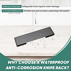 Knife Holder for Wall, 7.8 Inch Stainless Steel Knife Strip for Kitchen Utensil Organizer Accessories,Wall Mount Magnet Knife Bar No Drilling