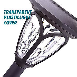 HECARIM Solar Lights Outdoor, 10 Pack Solar Pathway Lights, Solar Powered Garden Lights, Waterproof LED Solar Landscape Lights for Walkway, Pathway, Lawn, Yard and Driveway…