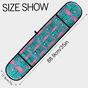 ZZXXB Pink Flamingo Double Oven Mitt Heat Resistant Non-Slip Kitchen Gloves Extra Long 7" x 35" for Cooking Baking Barbecue Grilling