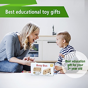 Yokimiya Montessori Toys Wooden Screw Driver Board Set for 3 4 5 Year Old Kids Sensory Toys Toddler Educational Learning Toys Preschool, Classroom STEM Toy