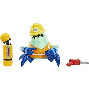 Mattel Pixar Monsters at Work Cutter Action Figure, Collectible Disney Plus Character Toy with Accessories, 4.75-in Tall Posable Authentic Detail, Kids Gift Ages 3 Years & Older