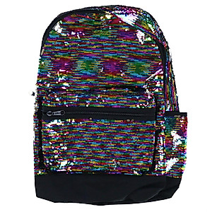 Victoria’s Secret Pink Backpack Rainbow Sequin Sequins Large Campus Style