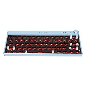Yoidesu Mechanical Keyboard DIY Kit, 61 Keys Hot Swappable RGB Custom Mechanical Gaming Keyboard Kit, 3Pin/5Pin Switch, Wireless 2.4G/Bluetooth/Type C Wired Keyboard(Blue)