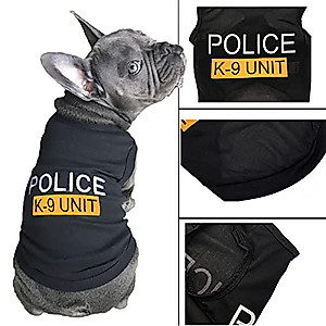 Dog Costumes K9 Cat Apparel Shirts for Cosplay，Breathable Pet T-Shirts，Summer Clothes Vest for Dogs Puppy Boy Girl (X-Large)
