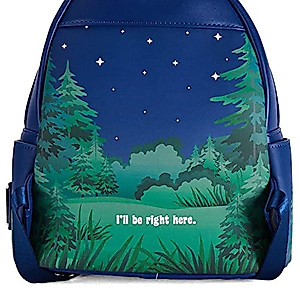 Loungefly ET I'll Be Right Here Womens Double Strap Shoulder Bag Purse